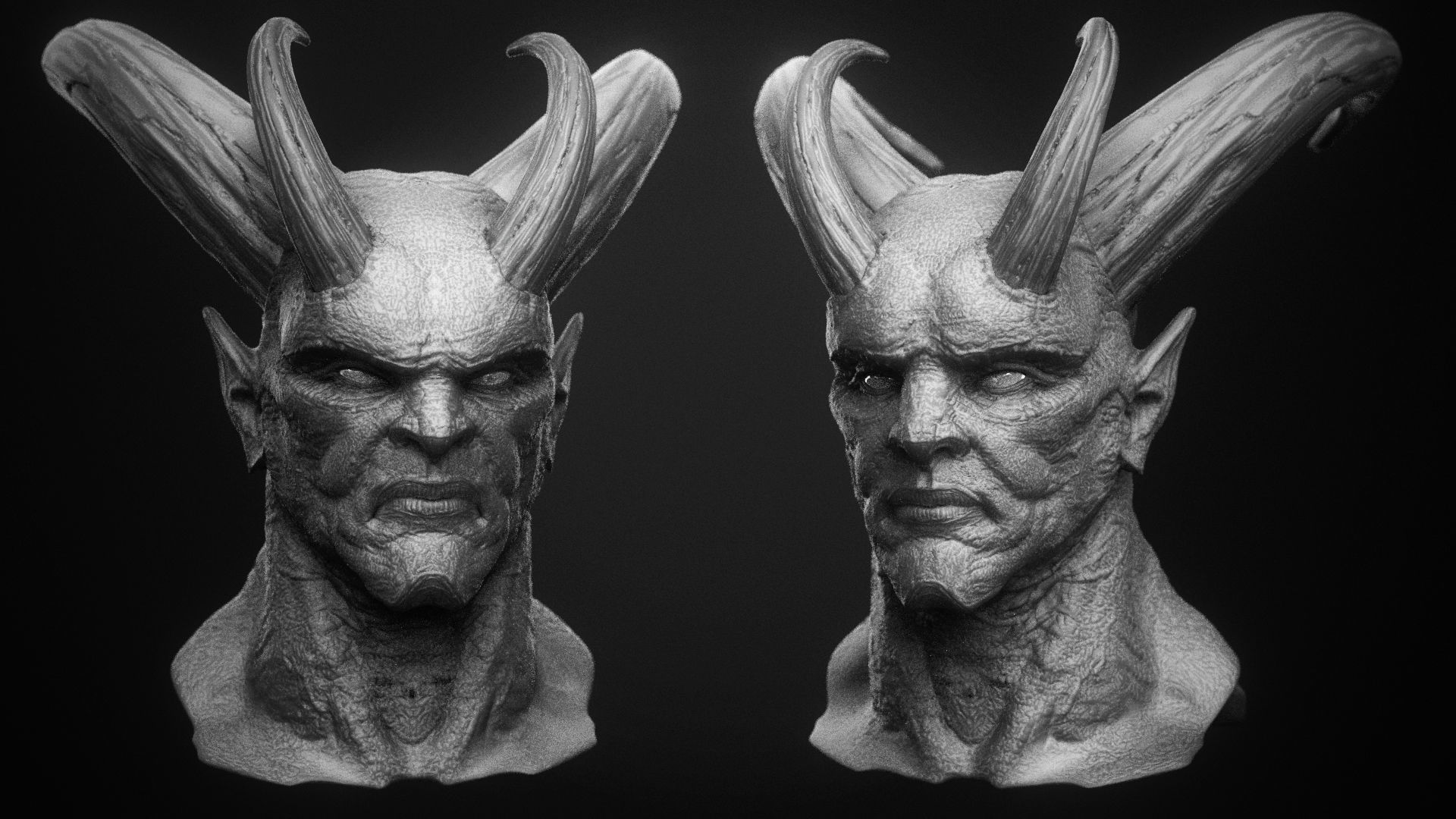 DEMON part one 52 Heads with Blendshapes 3D model | CGTrader