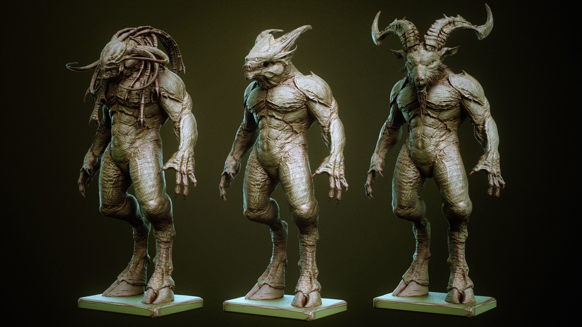 DEMON part one 52 Heads with Blendshapes 3D model | CGTrader