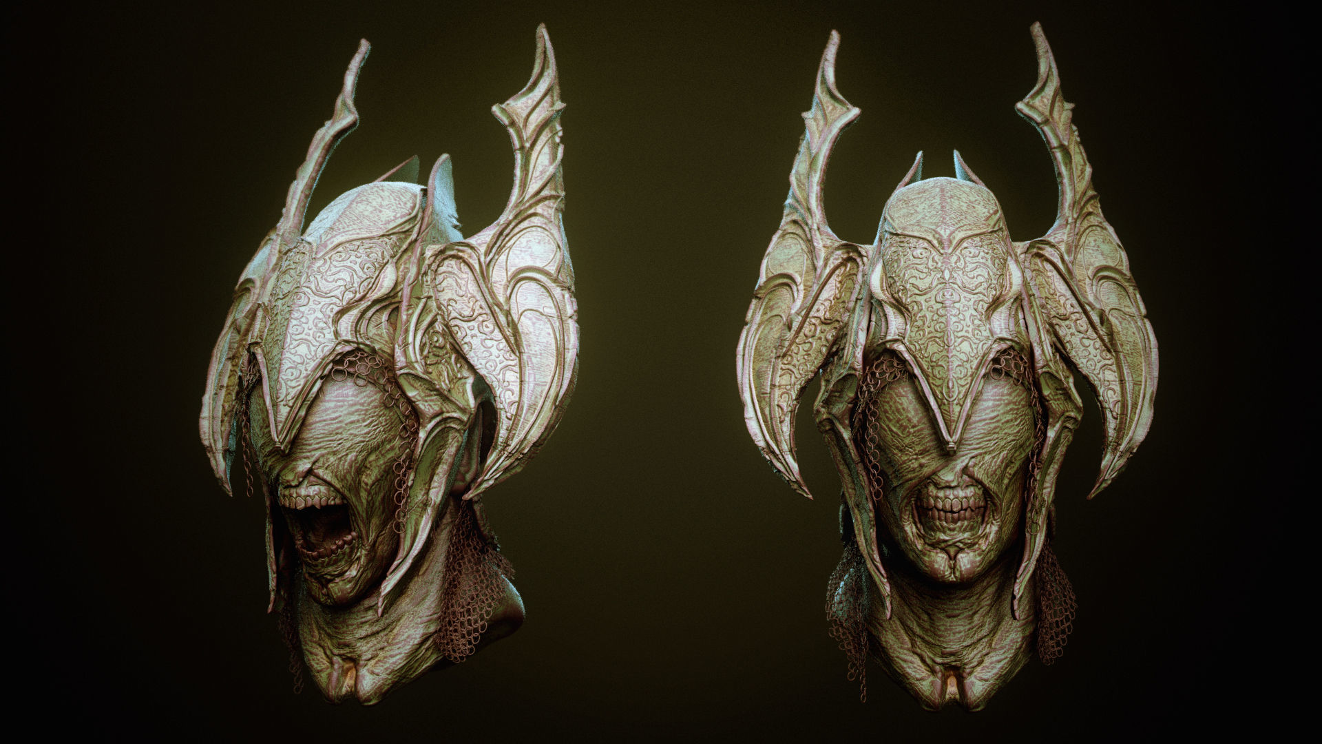 DEMON part one 52 Heads with Blendshapes 3D model | CGTrader
