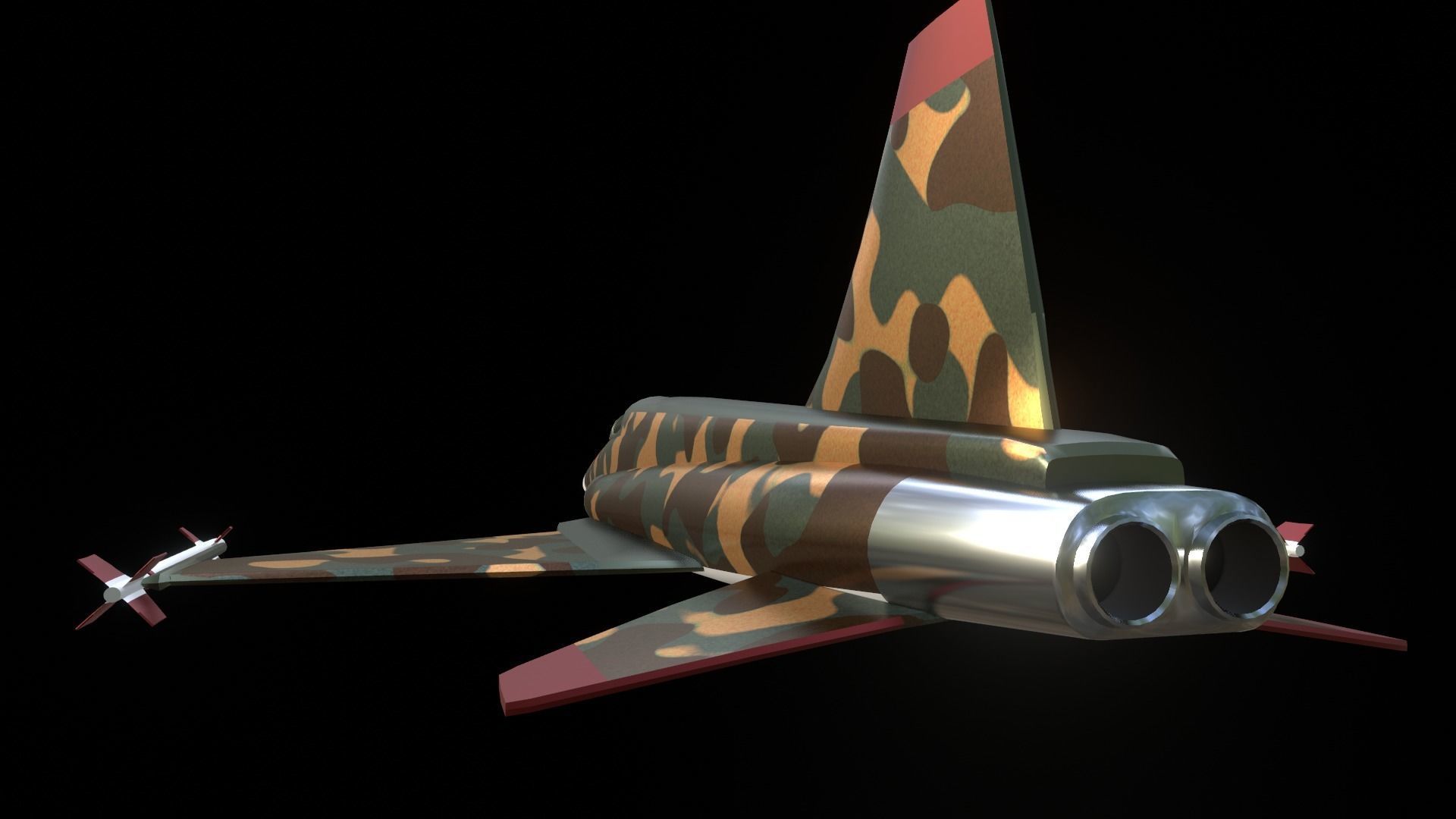 Modern Fighter Jet - Northrop F-5 Freedom Fighter 3D model 3D printable ...