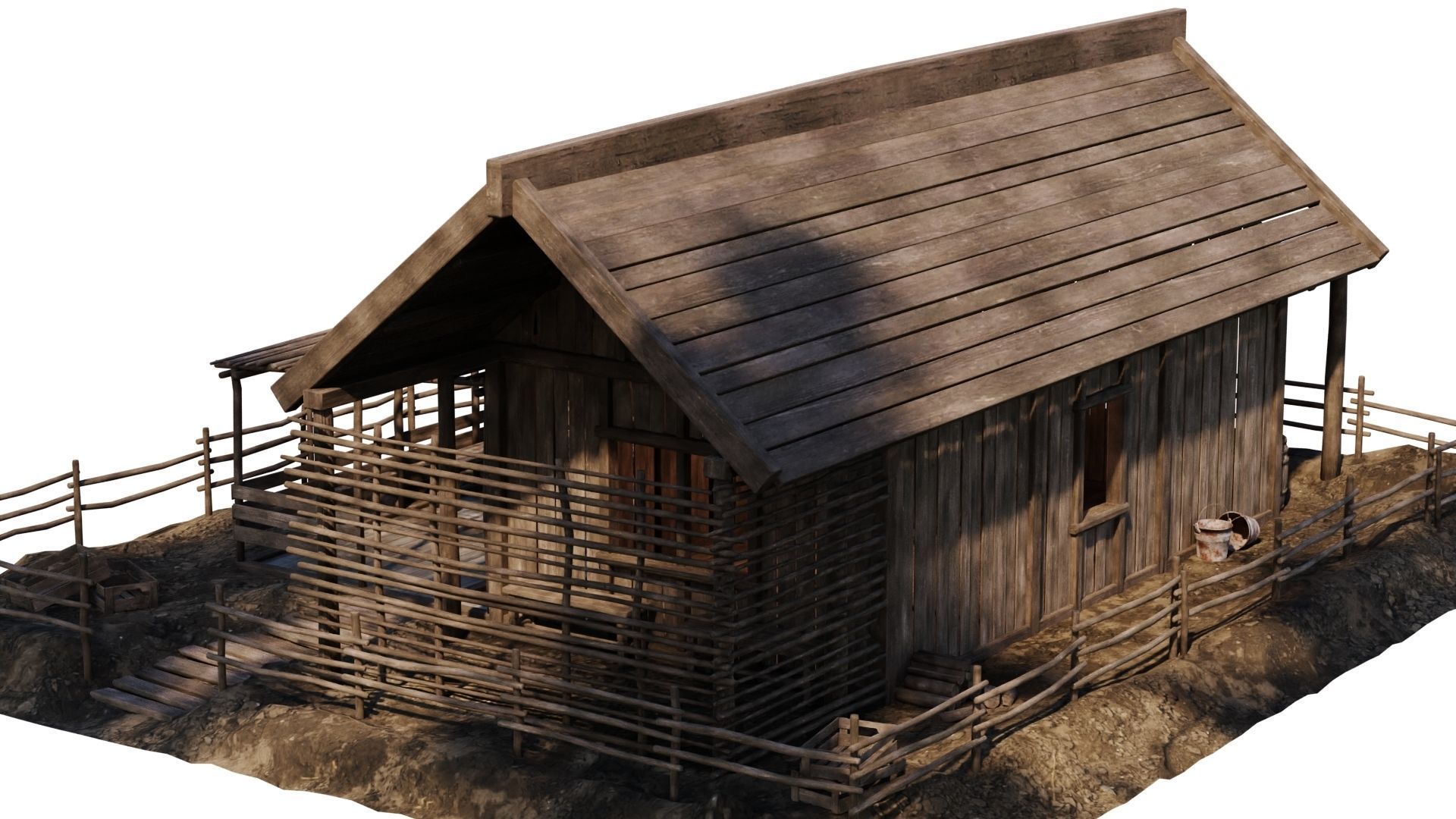 3D model Old House PBR 4K GameReady Pack 29 to 32 VR / AR / low-poly ...