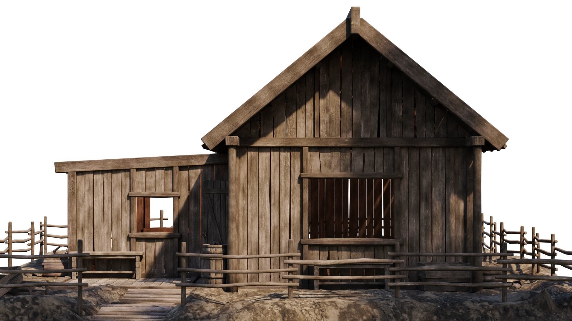 3D model Old House PBR 4K GameReady Pack 29 to 32 VR / AR / low-poly ...