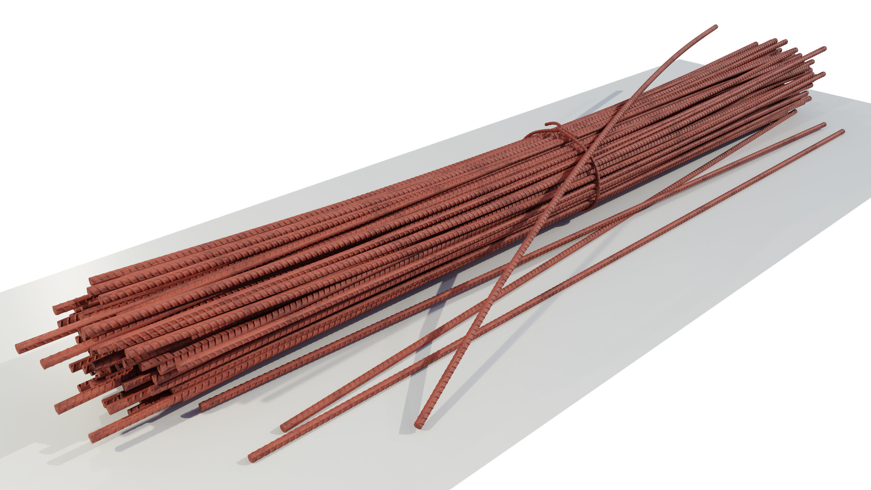 Rusty Concrete Reinforcing Bar 3D model | CGTrader
