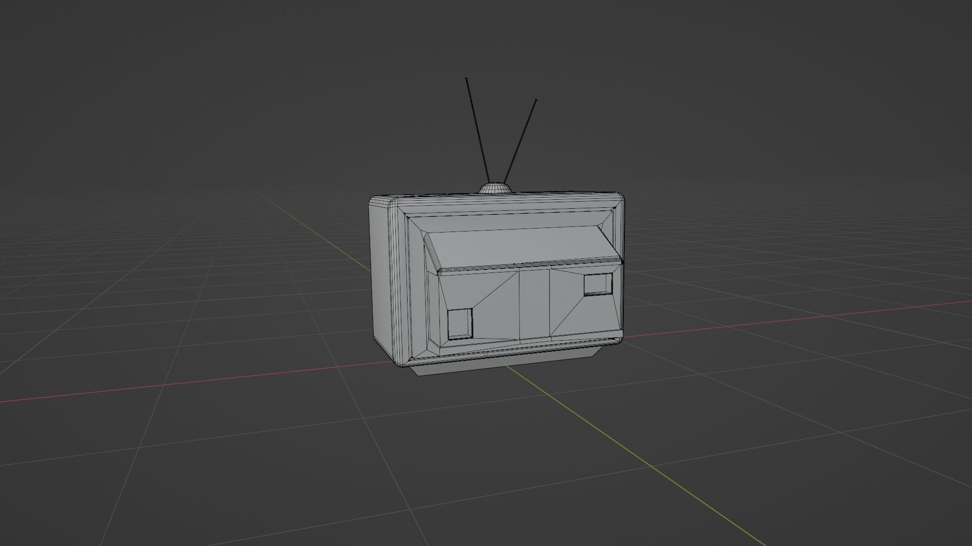 3D model CRT TV VR / AR / low-poly | CGTrader