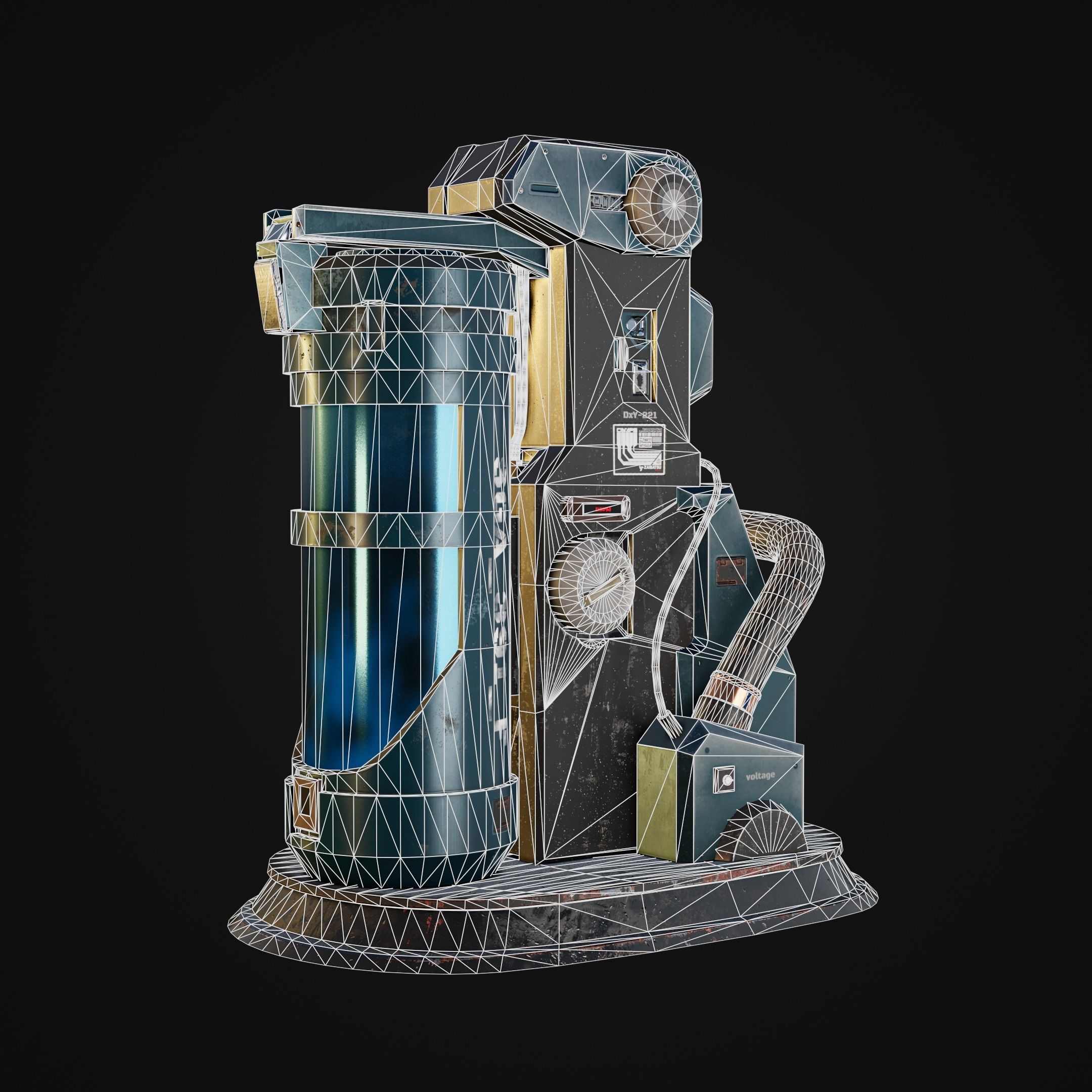 3D model Cryopod Sci Fi low poly VR / AR / low-poly | CGTrader