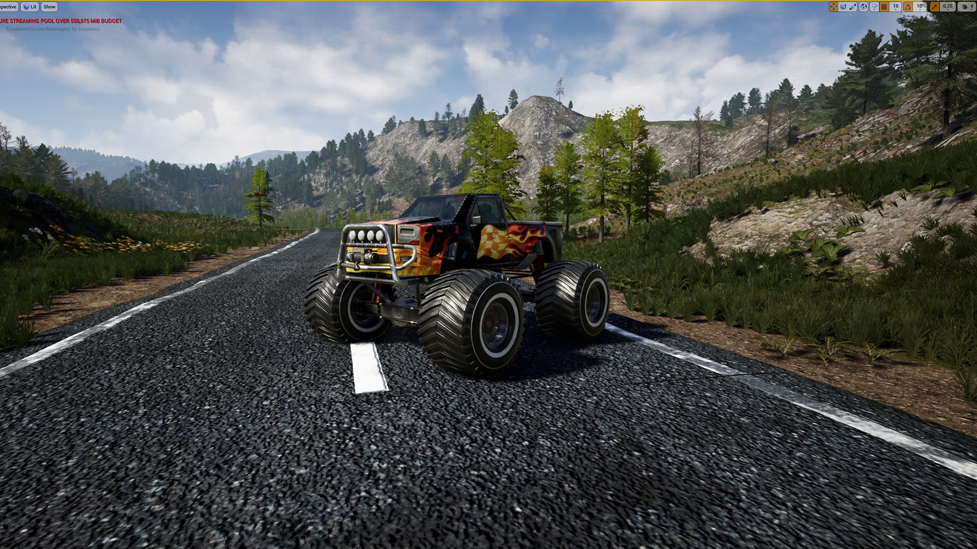 3D model Monster Truck Full Rig Unity and Unreal Engine 4 VR / AR / low ...