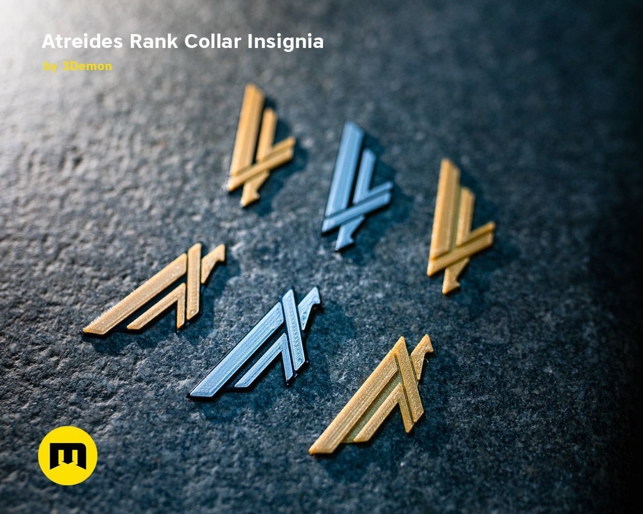 Atreides Rank Collar Insignia free 3D model 3D printable | CGTrader