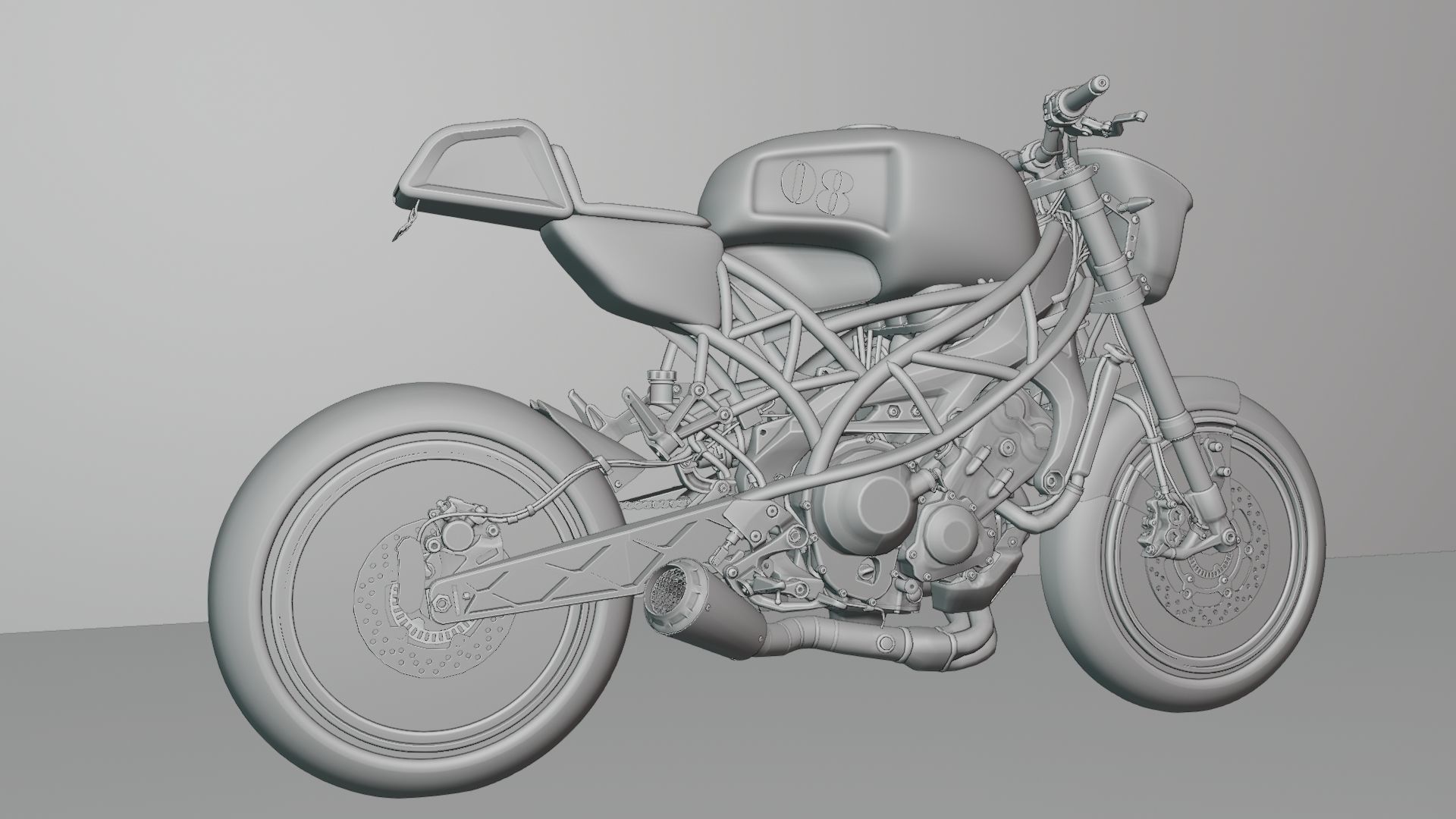 Cafe Racer 3D model | CGTrader