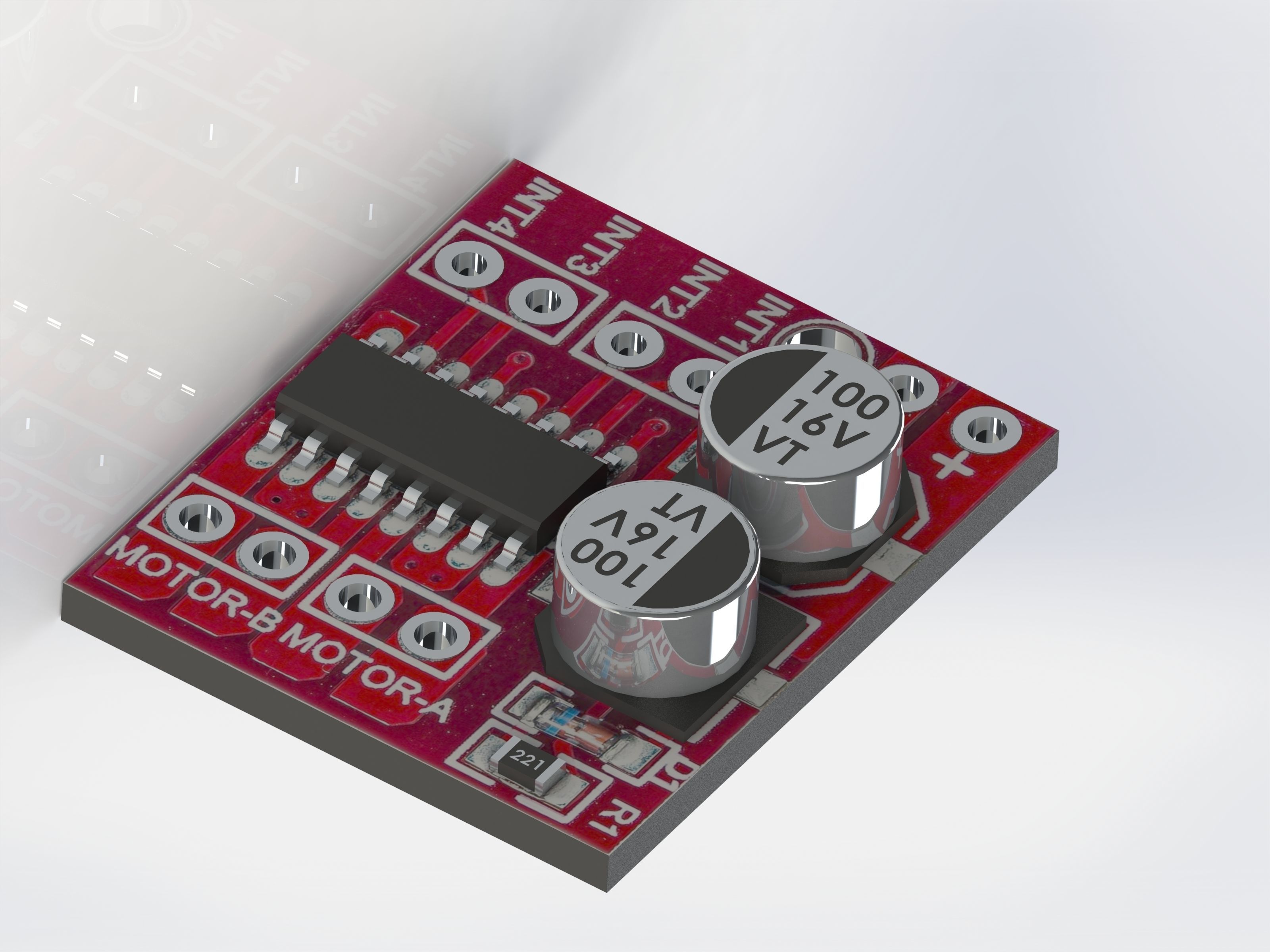 L298N mini 3D model | CGTrader