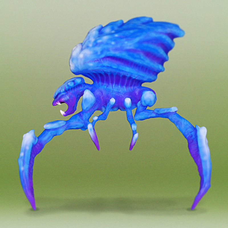 Guardian Space Bug 3D model rigged | CGTrader