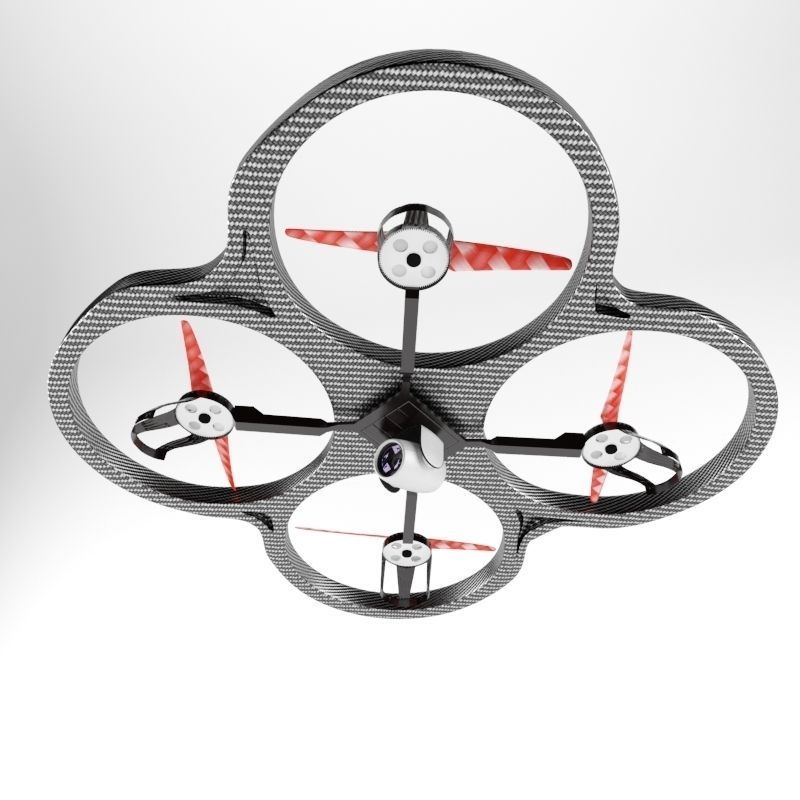 3D model Drone Quadcopter Highpoly Ultra Realistic VR / AR / low-poly ...