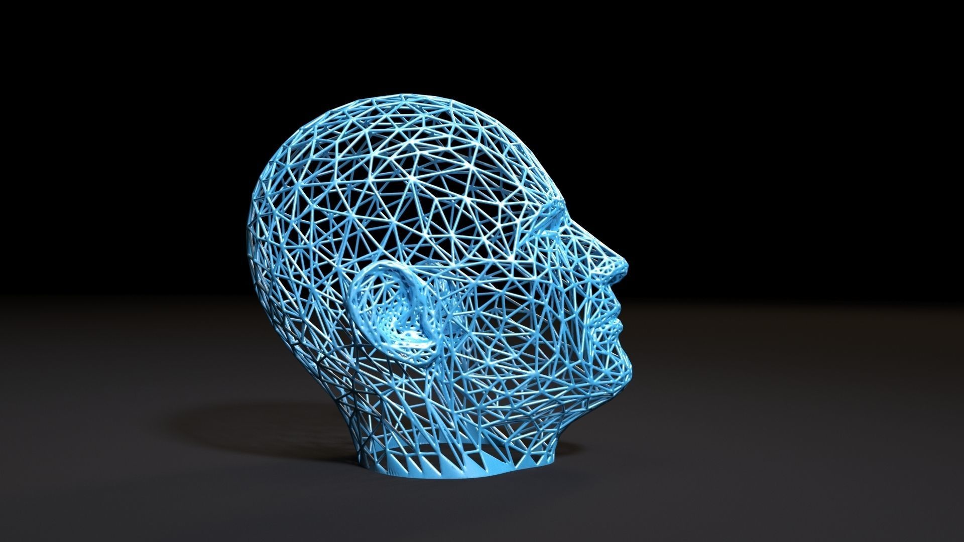 Head voronoi 3D model 3D printable | CGTrader