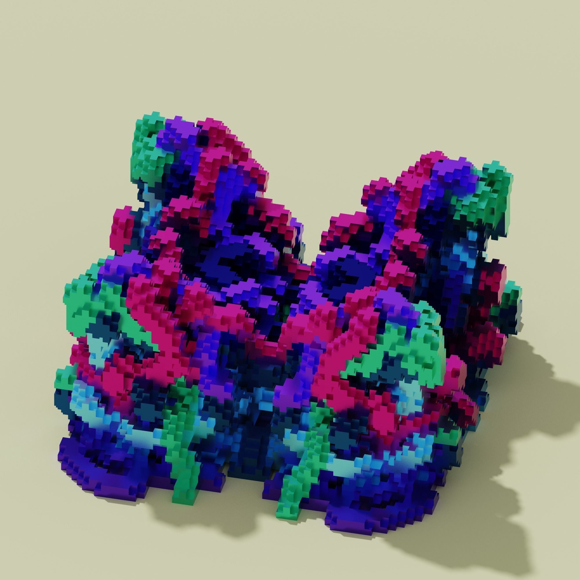 voxel abstract 3D model | CGTrader