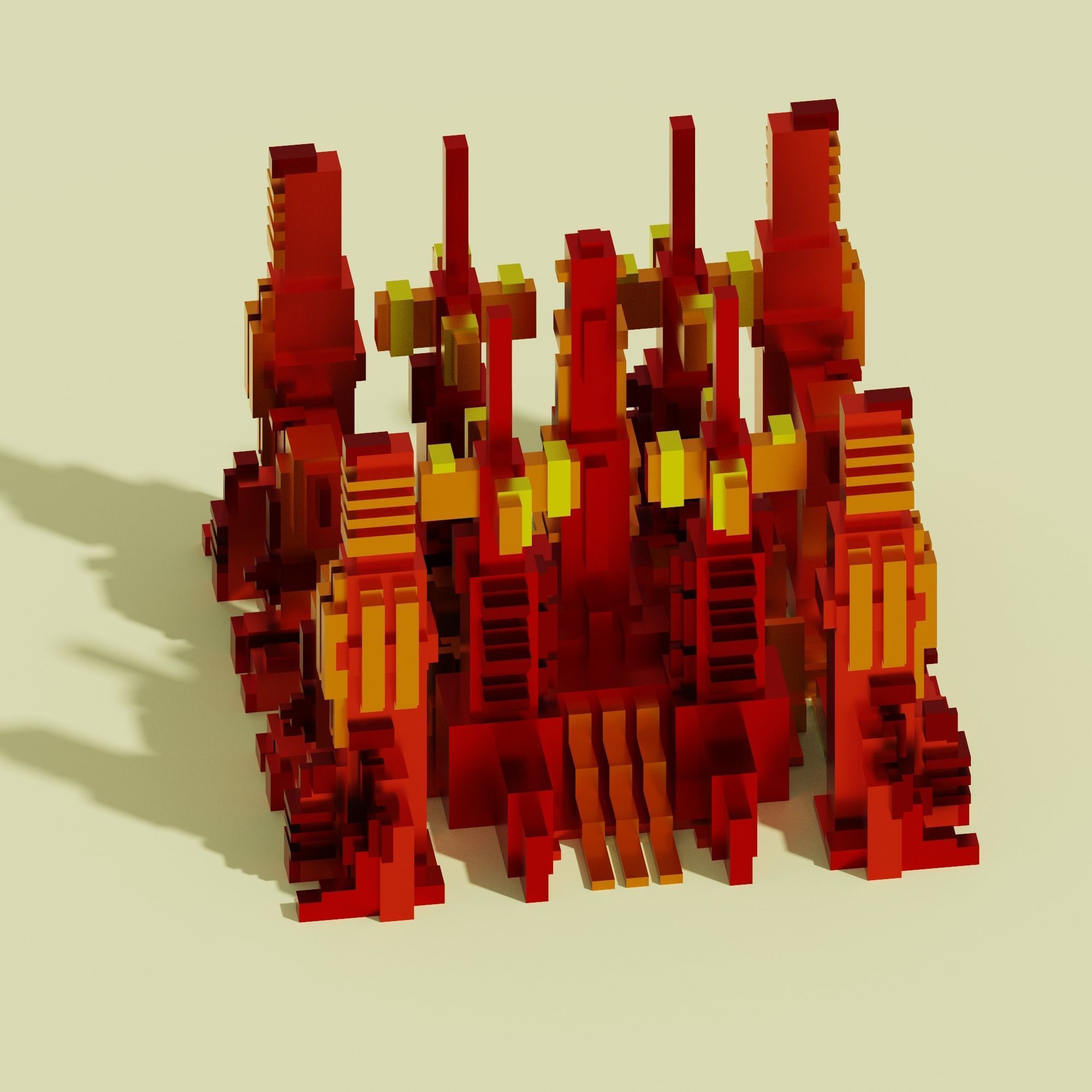 voxel abstract 3D model | CGTrader