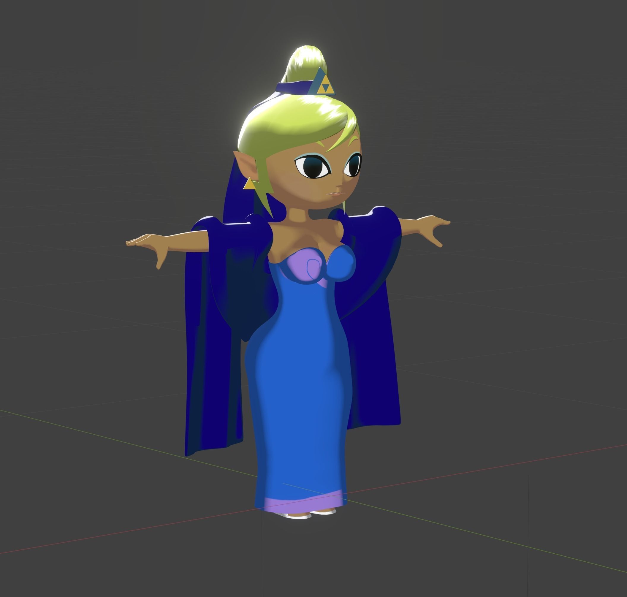 3D model Queen Tetra Zelda VR / AR / low-poly | CGTrader