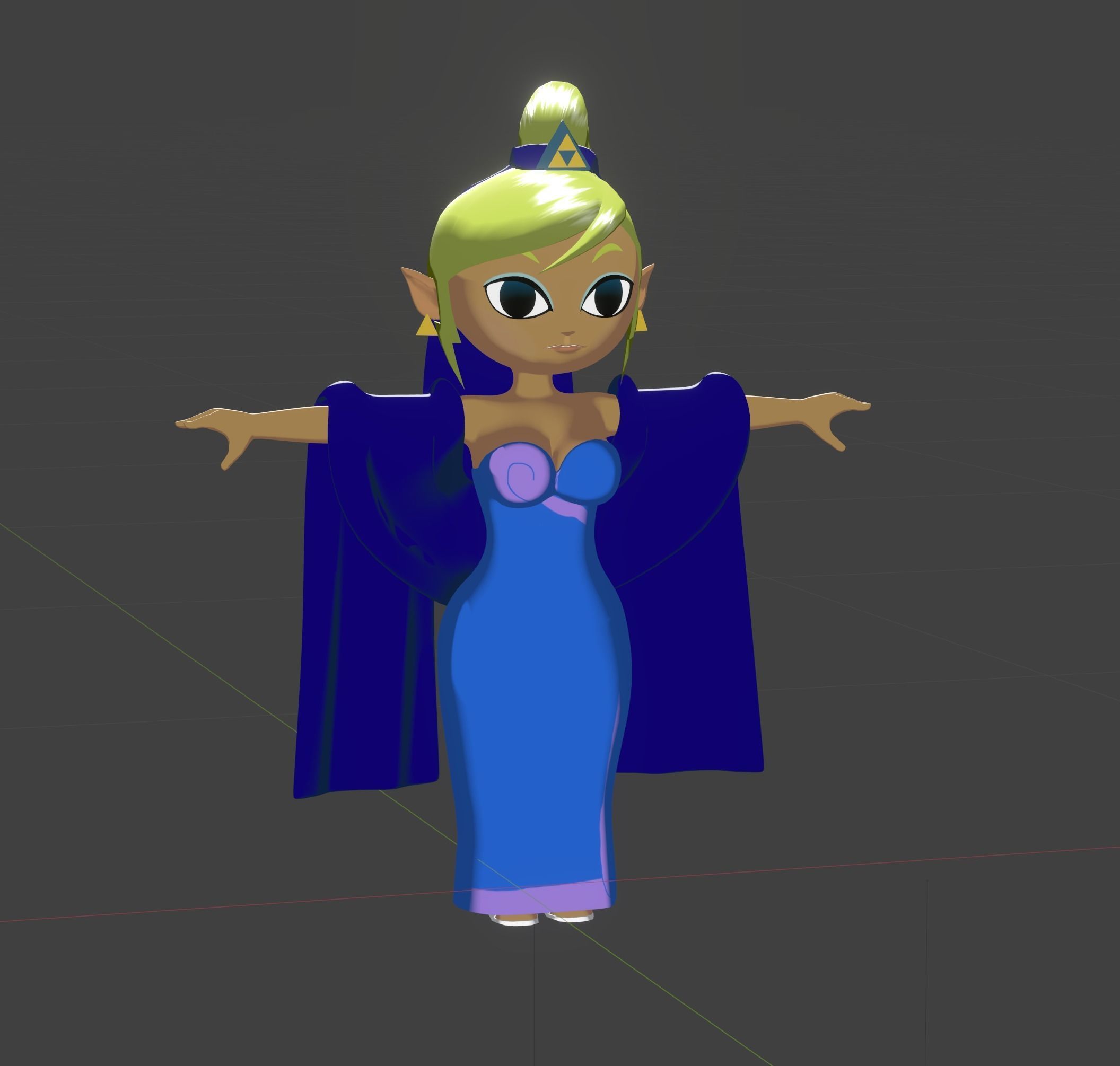3D model Queen Tetra Zelda VR / AR / low-poly | CGTrader