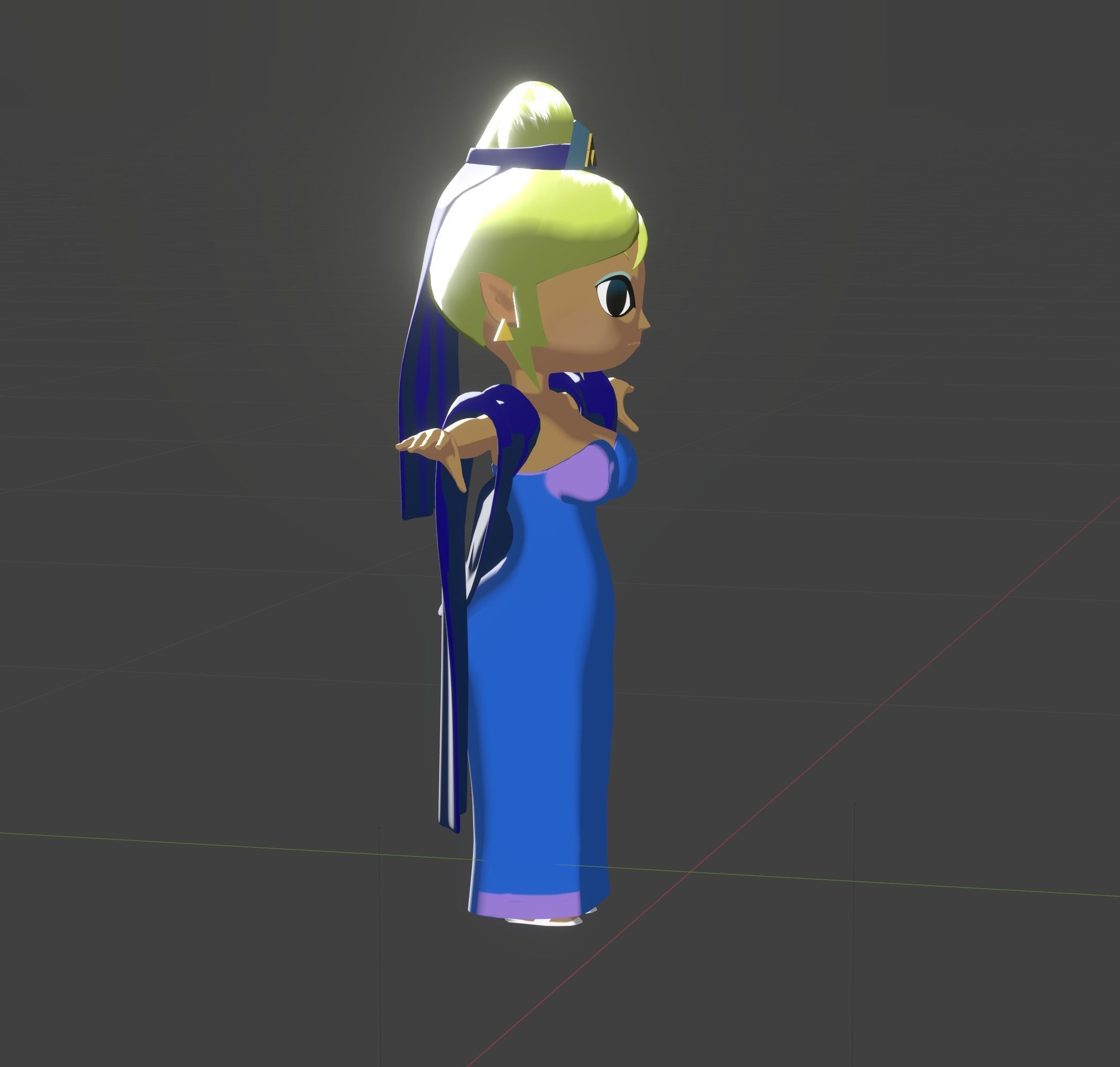 3D model Queen Tetra Zelda VR / AR / low-poly | CGTrader
