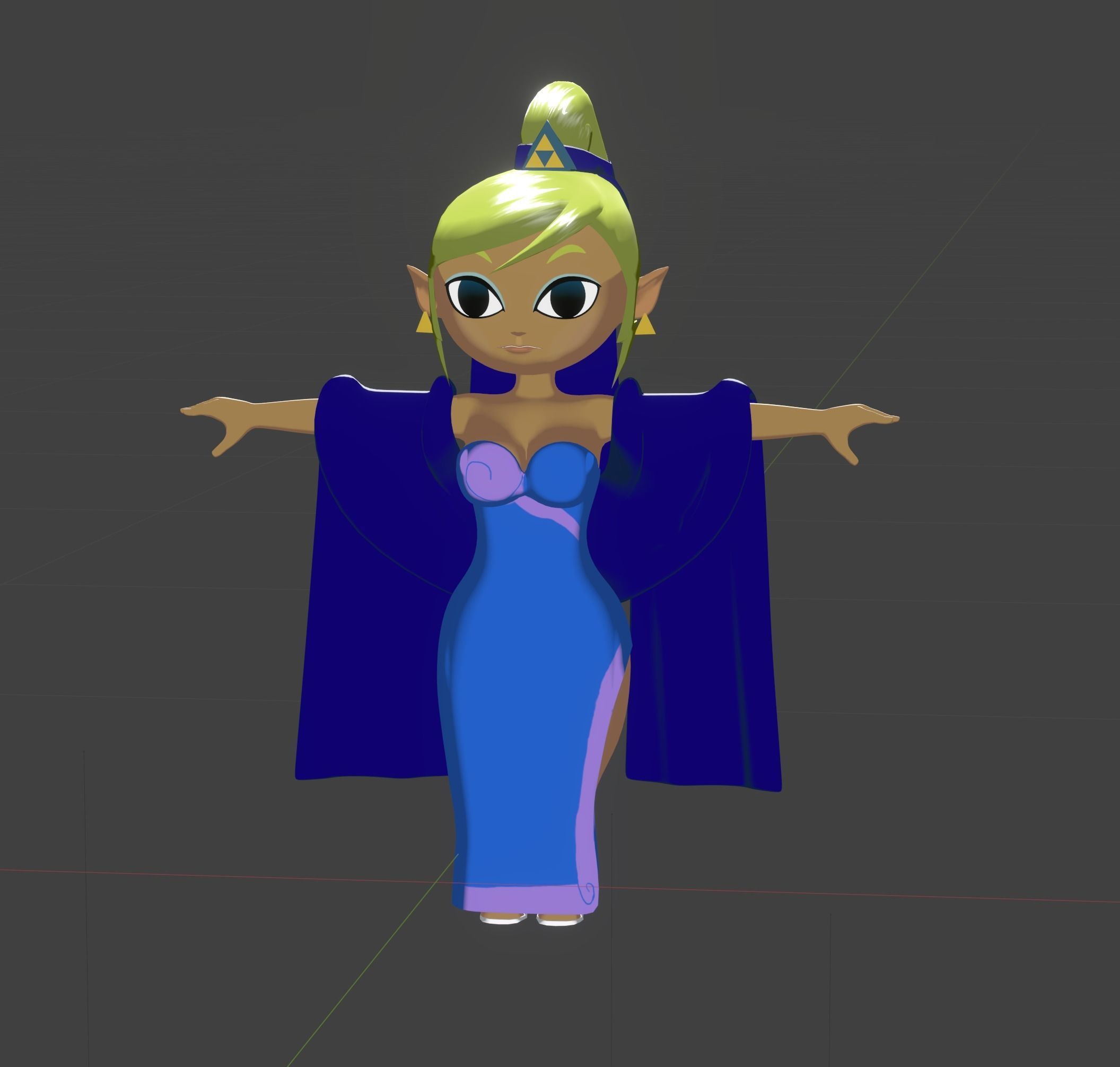 3D model Queen Tetra Zelda VR / AR / low-poly | CGTrader