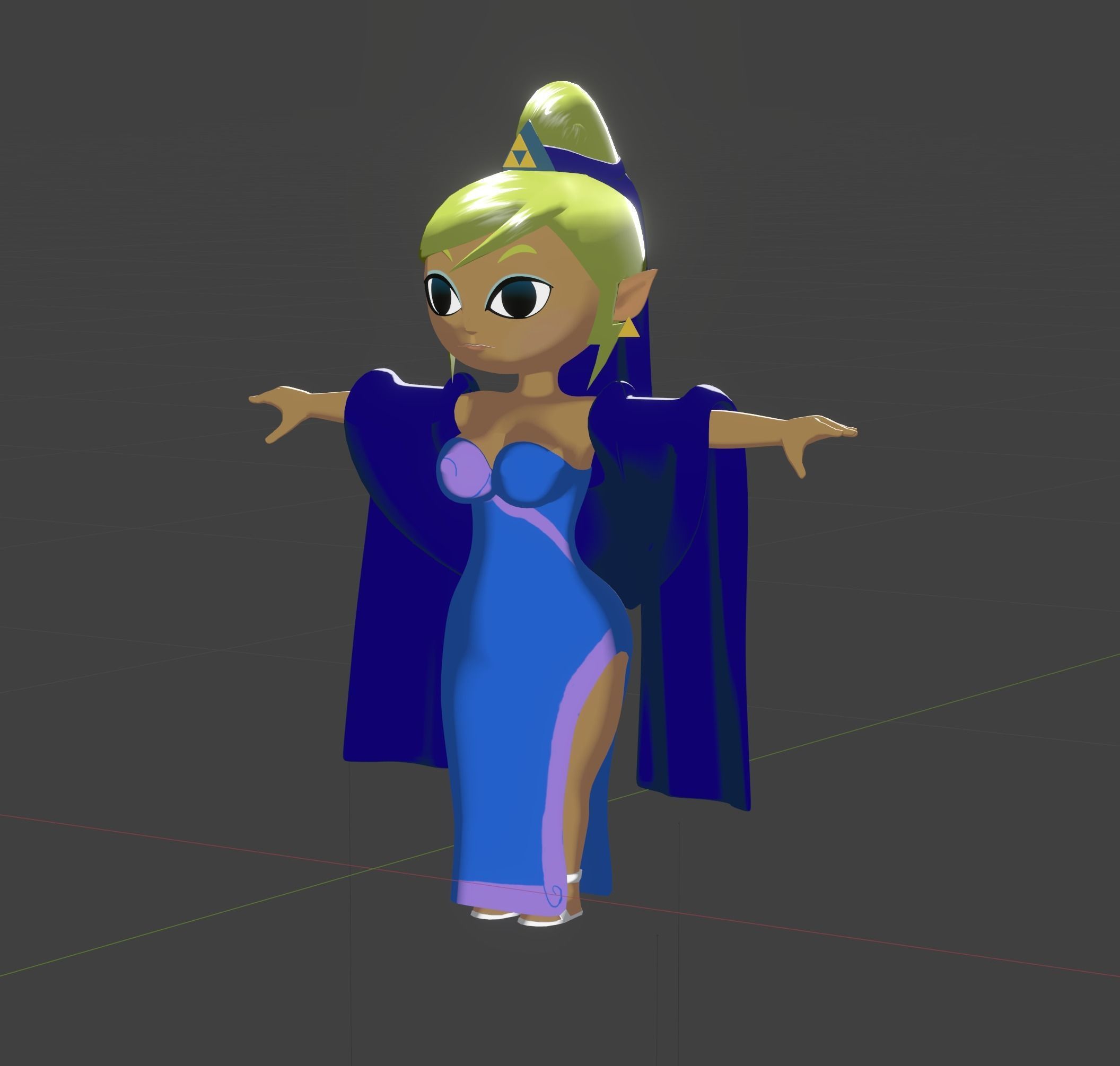 3D model Queen Tetra Zelda VR / AR / low-poly | CGTrader