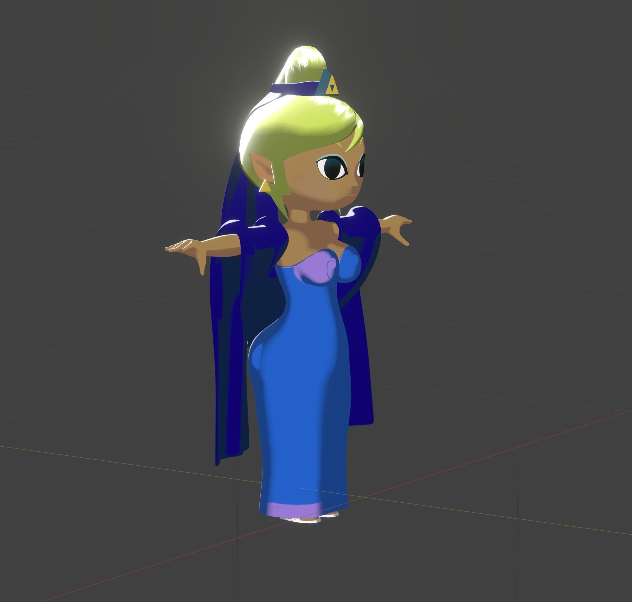 3D model Queen Tetra Zelda VR / AR / low-poly | CGTrader