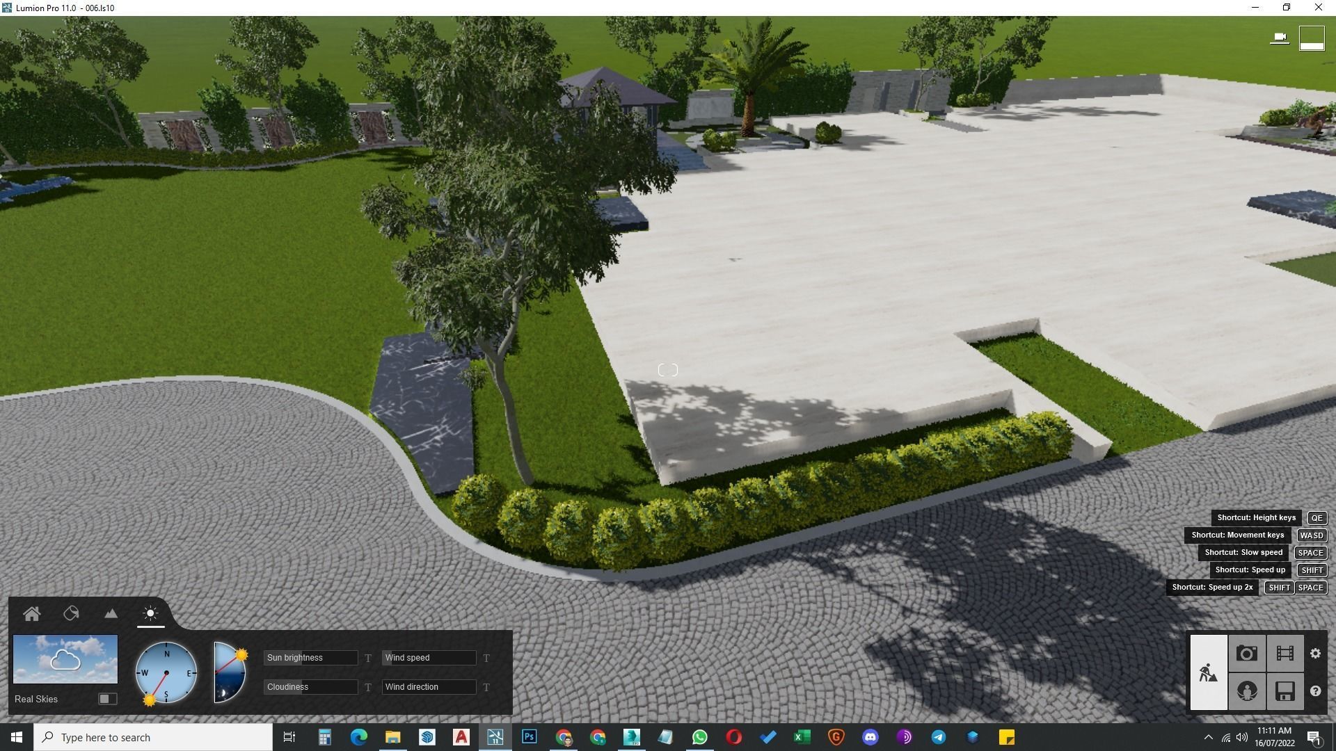 3D model Luxury garden plant of contemporary house VR / AR / low-poly ...