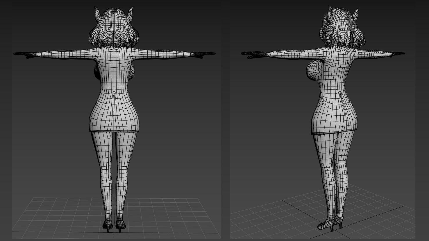 Vermeil in gold VRChat Avatar PC 3D model | CGTrader