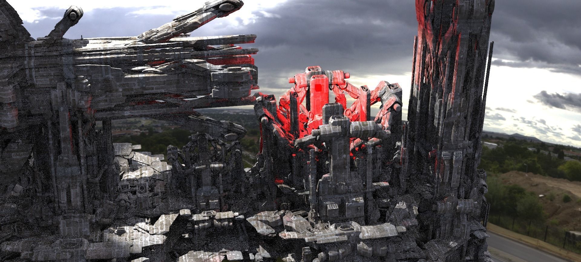 Advanced Ancient Civilization Ship architecture 8 designs 3D 3D model ...