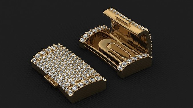 Cuban lock 12mm curve 3D model 3D printable | CGTrader