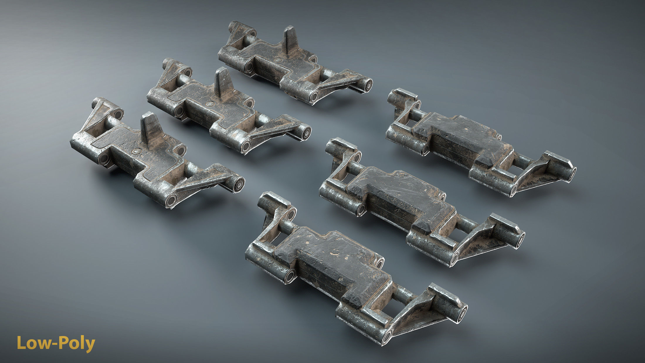 3D model M2 Bradley and M270 MLRS Tracks VR / AR / low-poly | CGTrader