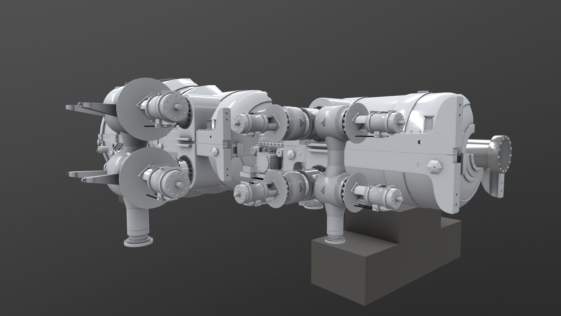 Turbine Cross section 3D model 3D model animated | CGTrader