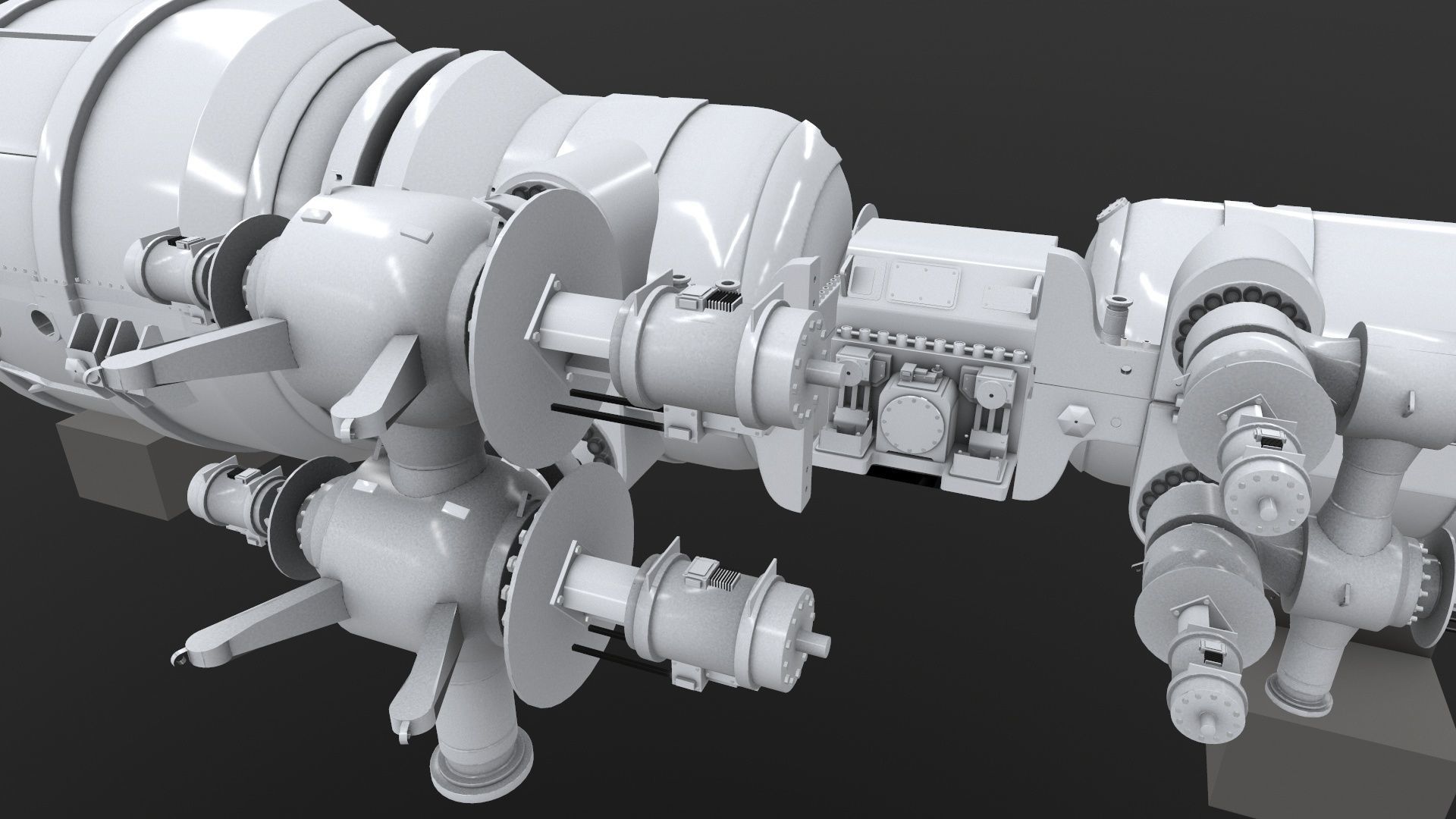 Turbine Cross section 3D model 3D model animated | CGTrader