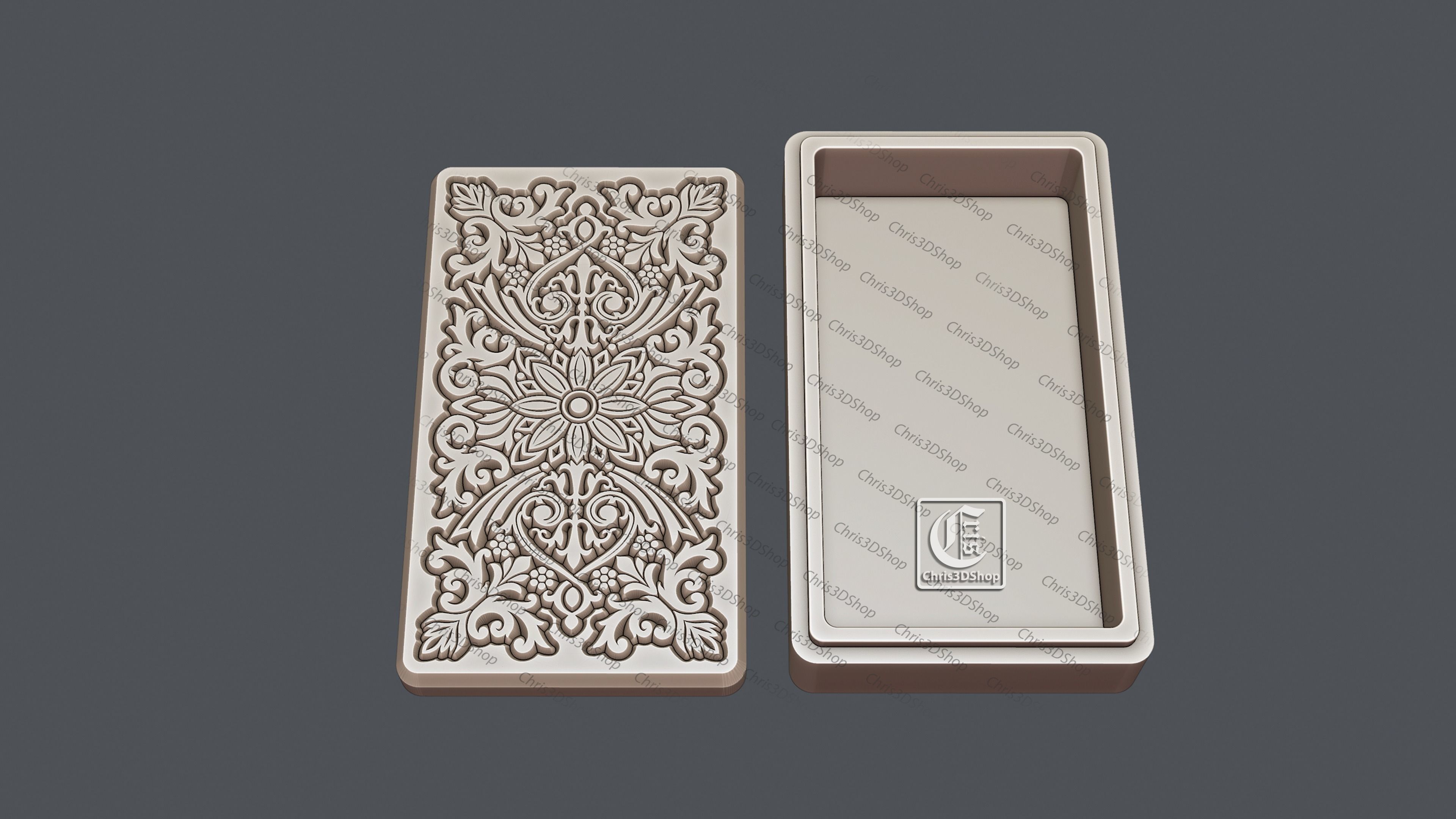 Rectangular Jewelry Box 2- Files for CNC and 3D Printer 3D model 3D ...