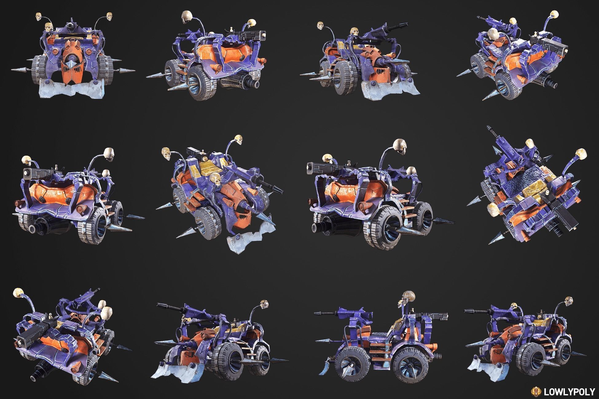 3D model Stylized Tanks Bundle VR / AR / low-poly | CGTrader