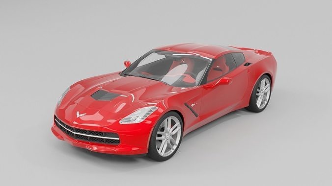 3D model Chevrolet Corvette VR / AR / low-poly | CGTrader