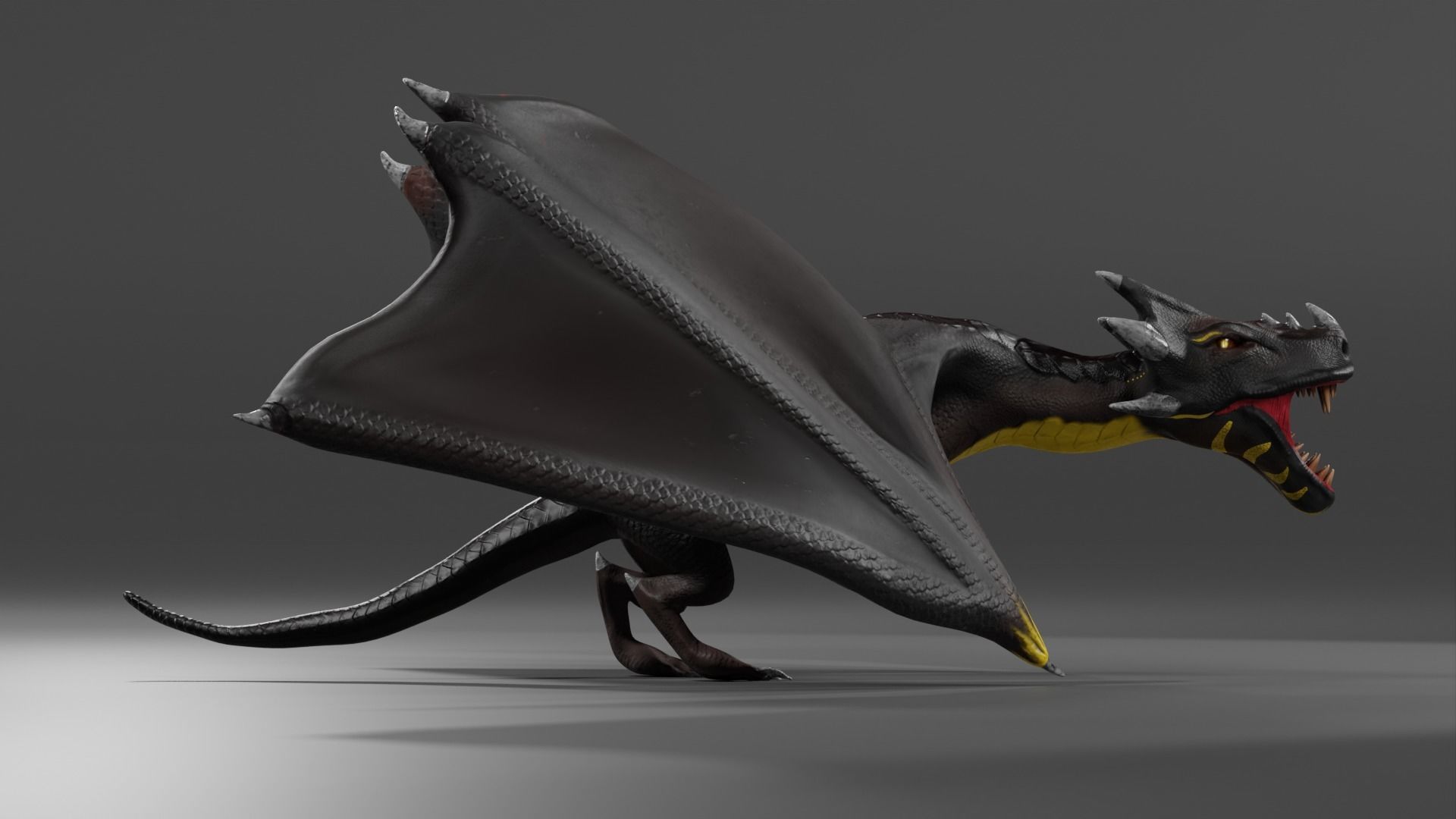 3D model Fantasy Fire Dragons VR / AR / low-poly | CGTrader