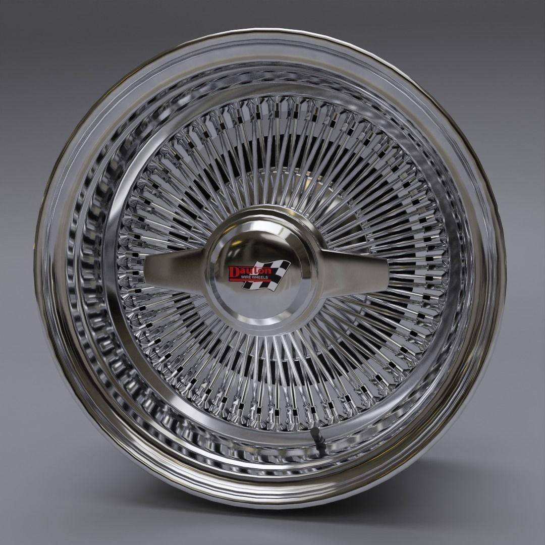 Dayton Wire Rims 3D model | CGTrader