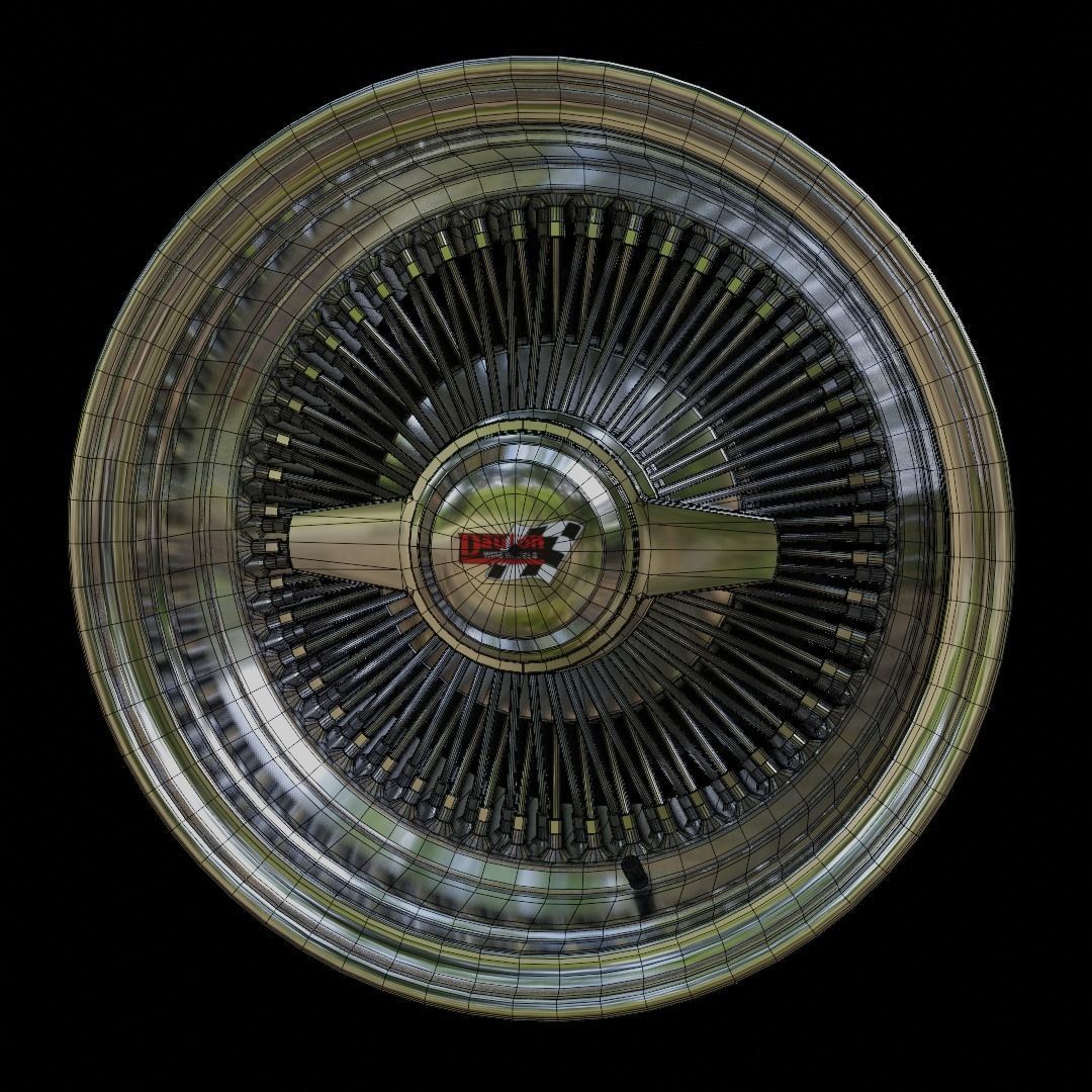 Dayton Wire Rims 3D model | CGTrader