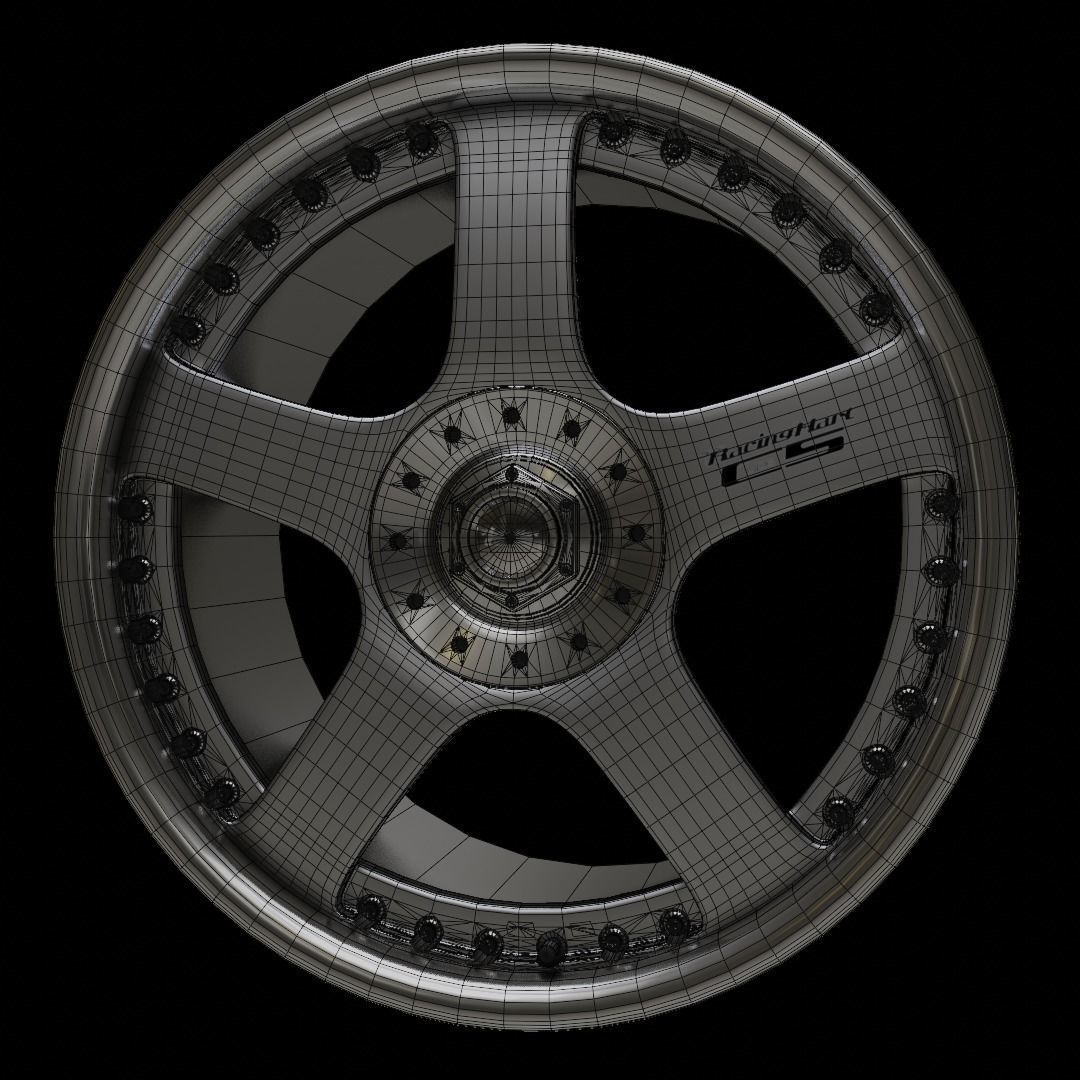RacingHart C5 Rims 3D model | CGTrader