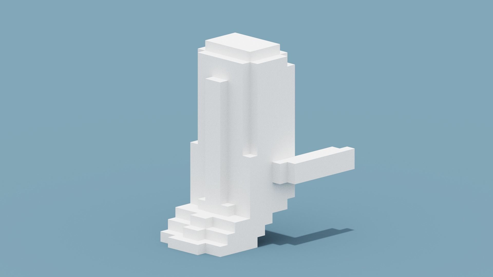 3D model Voxel Ghost VR / AR / low-poly | CGTrader