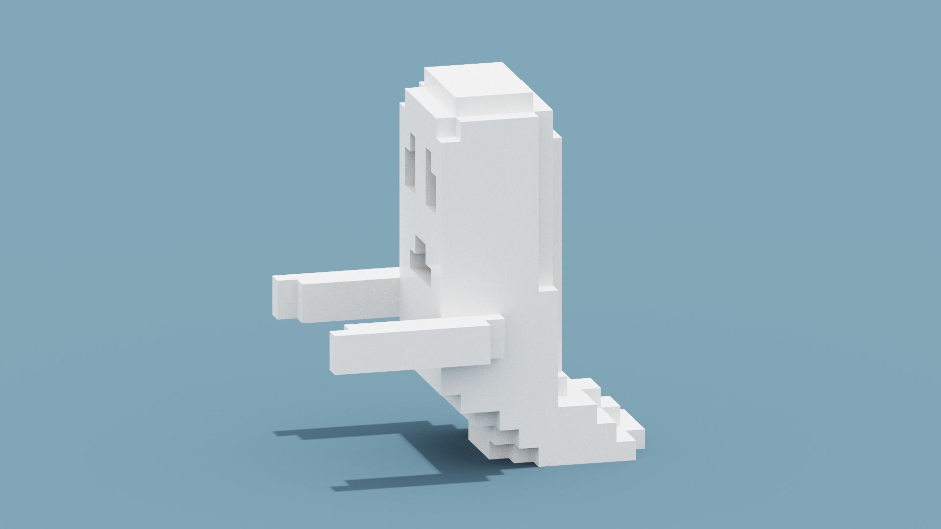 3D model Voxel Ghost VR / AR / low-poly | CGTrader