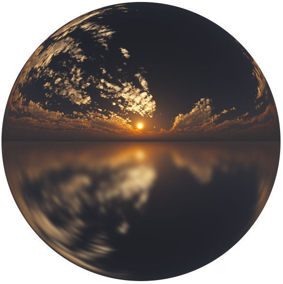 4k HDR Sunset Orange Sky 3D model | CGTrader