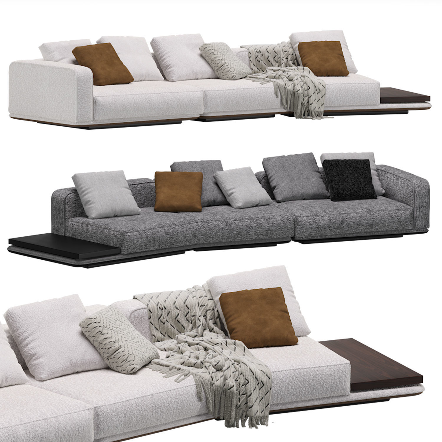 Minotti Horizonte Modular Sofa 08 3D model | CGTrader