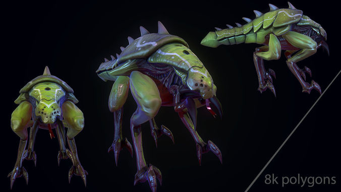 3D model Handpainted Mmorpg monster VR / AR / low-poly | CGTrader