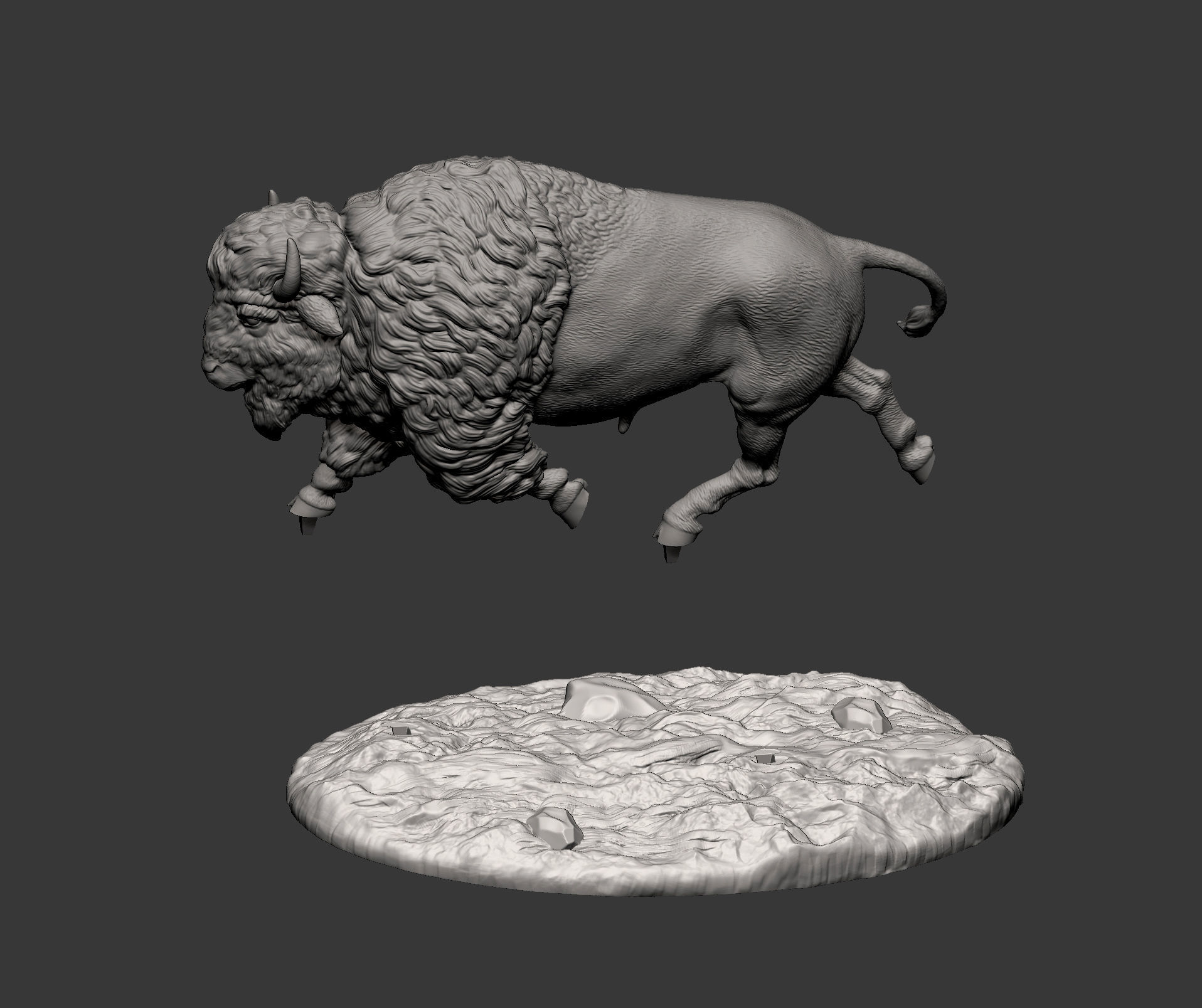 Bison 3D model 3D printable | CGTrader