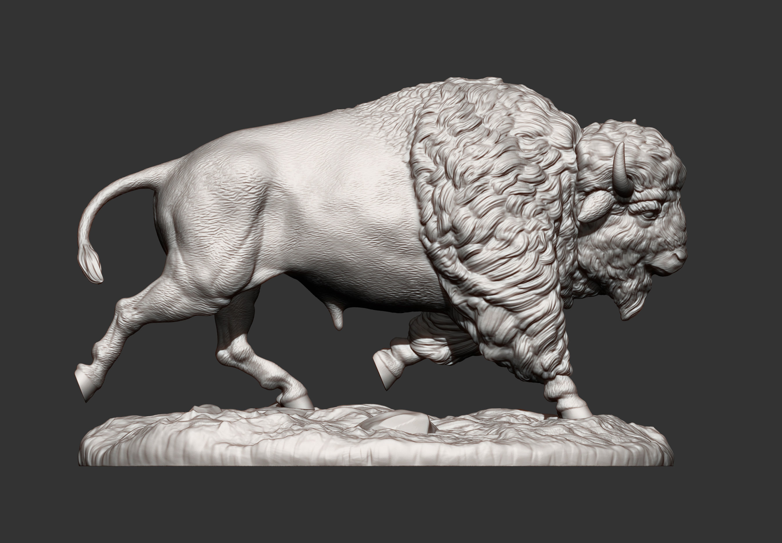 Bison 3D model 3D printable | CGTrader
