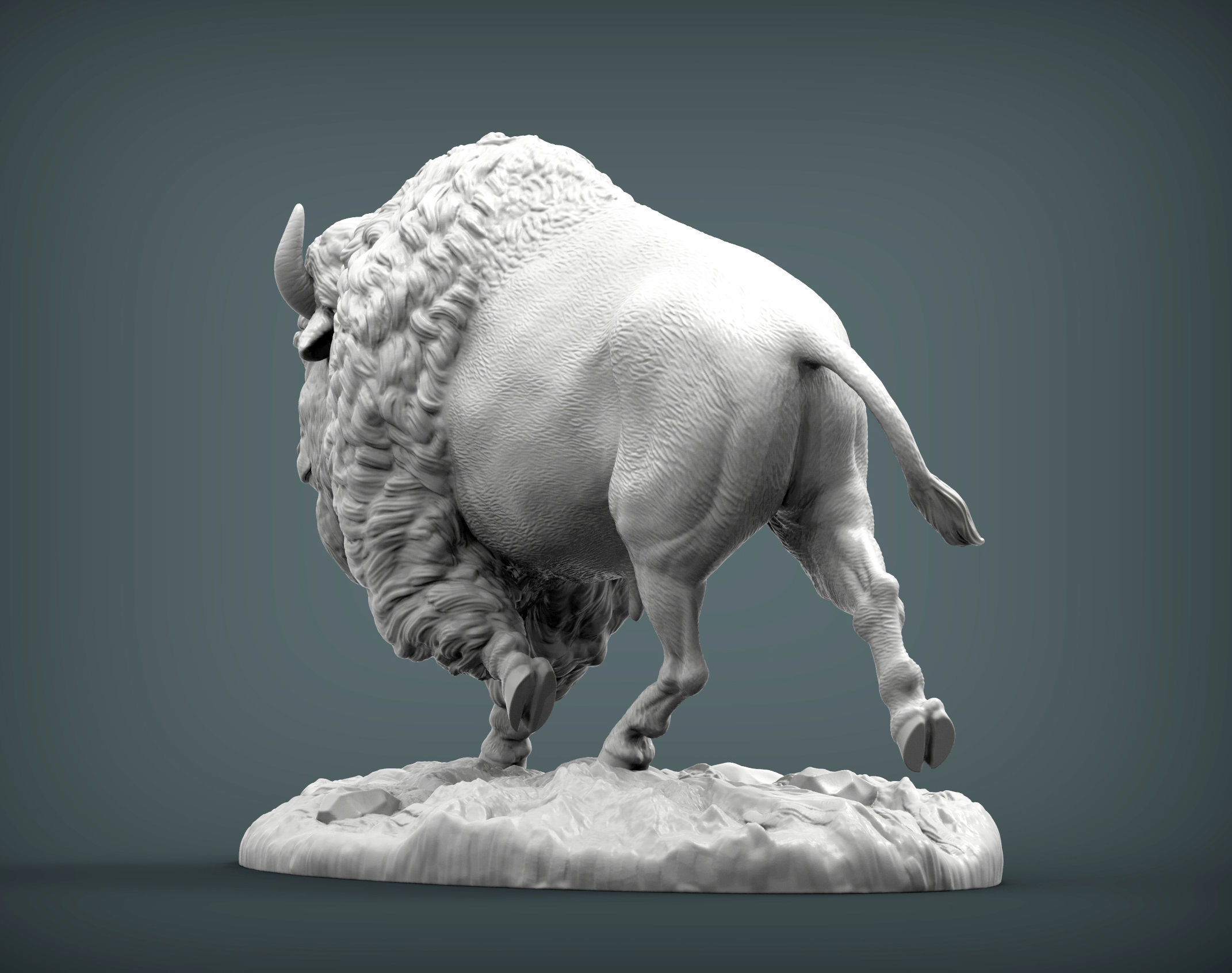 Bison 3D model 3D printable | CGTrader