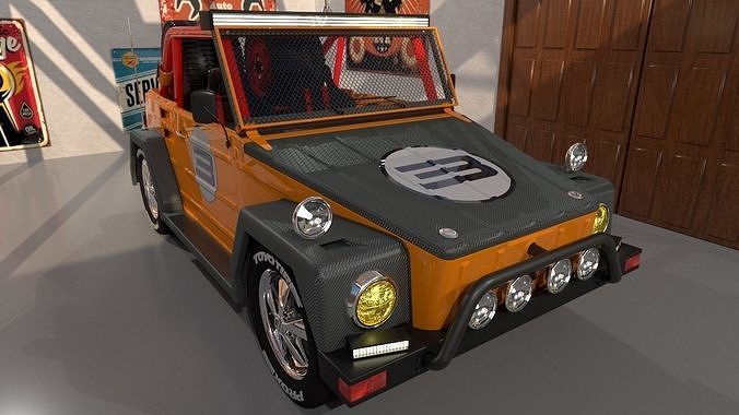 Volkswagen Safari -Thing- modified 3D model | CGTrader