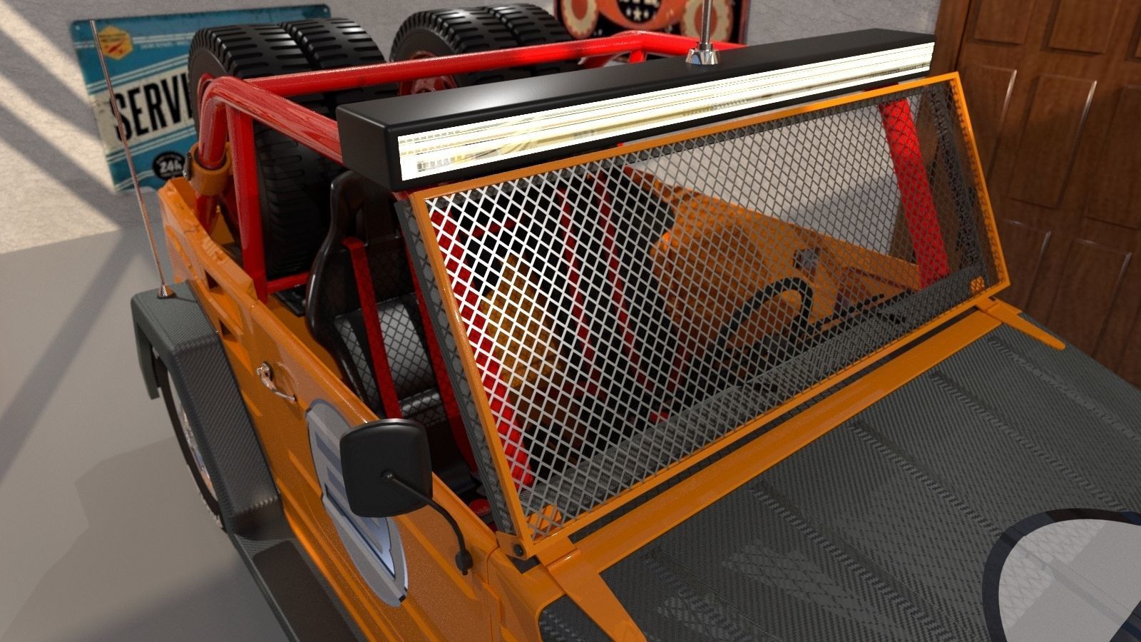 Volkswagen Safari -Thing- modified 3D model | CGTrader