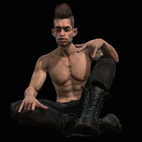 3D model Scifi Fantasy Realistic 3D Warrior Character Ready for Fight ...