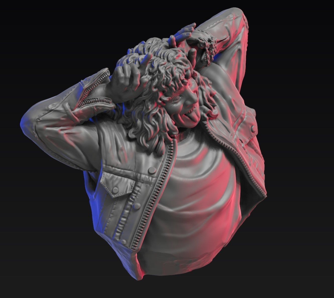Stranger Things Eddie Munson Fanart bust 3D model 3D printable | CGTrader